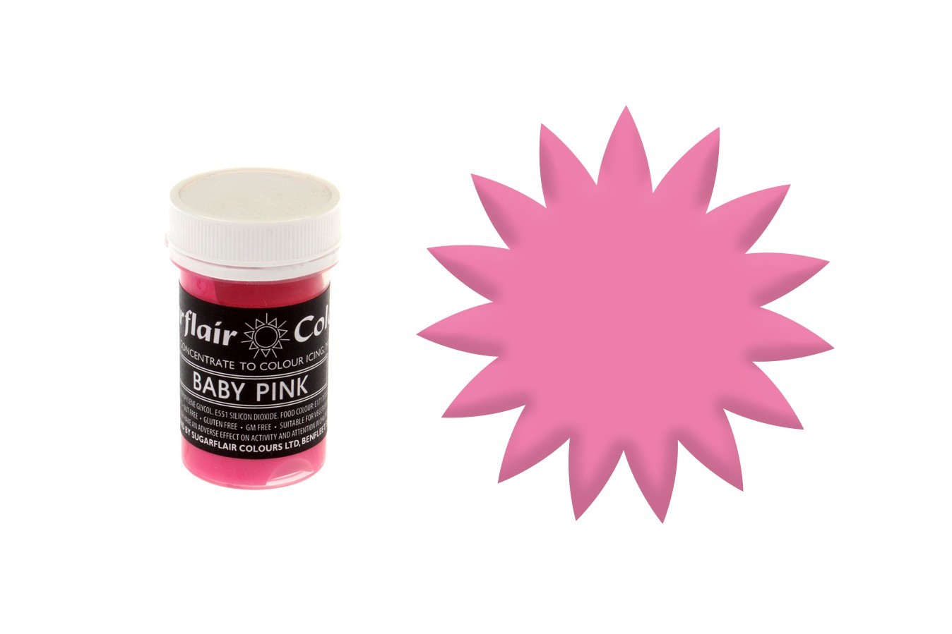Sugarflair Pastel Paste Food Colouring - Baby Pink 25g - Quality Baking ...