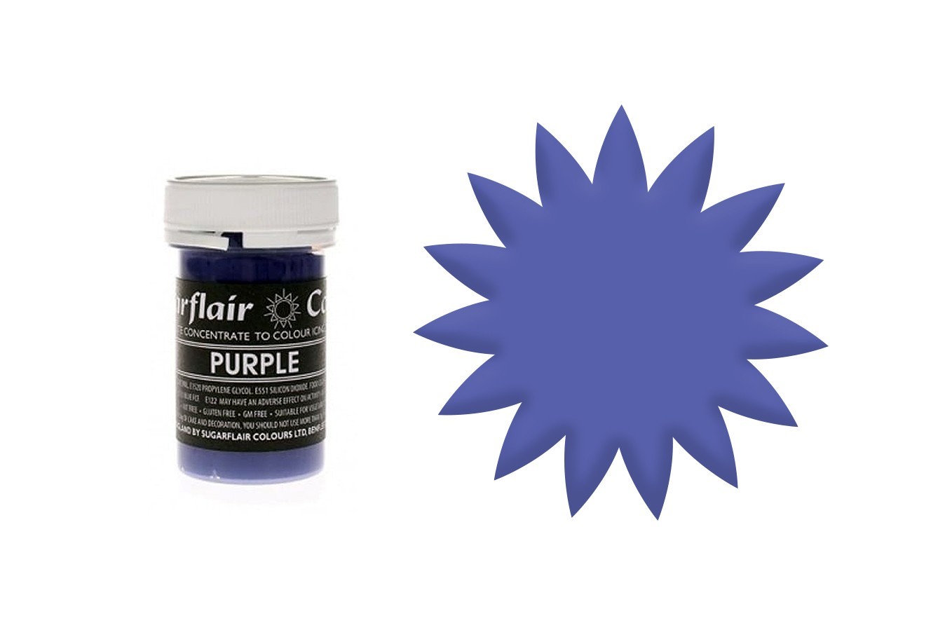 Sugarflair Pastel Paste - Purple 25g - Quality Baking & Cake Decorating ...