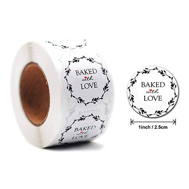 Baked With Love Stickers - Quality Baking & Cake Decorating Accessories