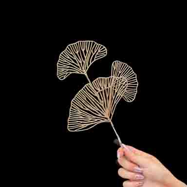 Gold Tropical Leaf Topper - Quality Baking & Cake Decorating Accessories