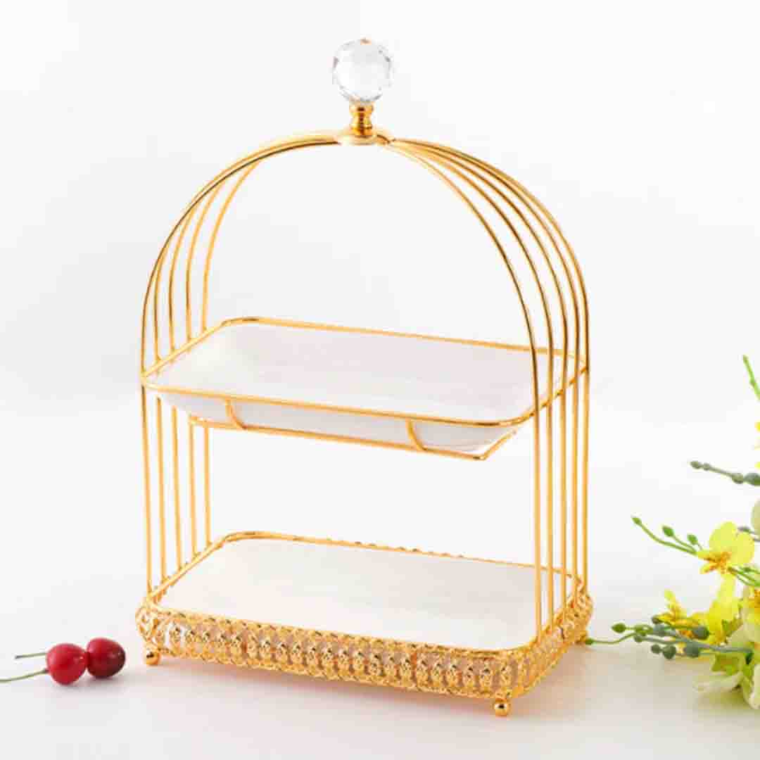 Rectangle 2 Tier Dessert Stand - Quality Baking & Cake Decorating ...
