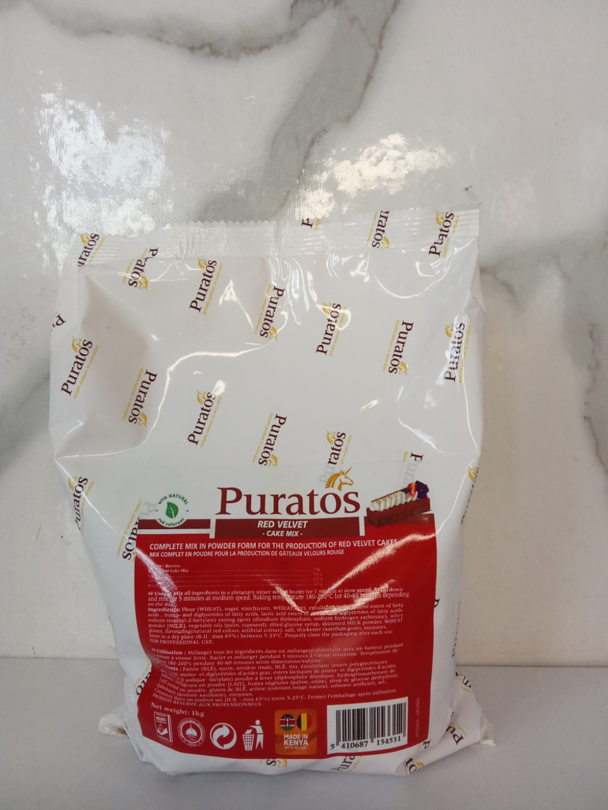 Puratos Red Velvet Mix 1kg - Quality Baking & Cake Decorating Accessories