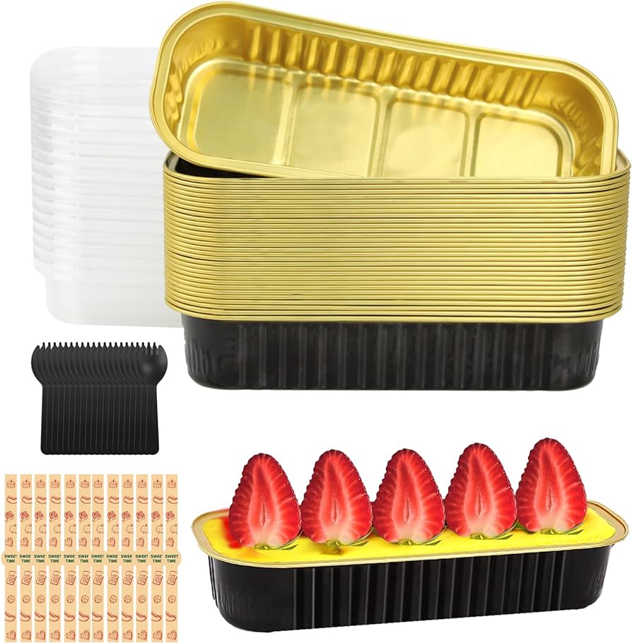 Black and Gold foil tins - Quality Baking & Cake Decorating Accessories